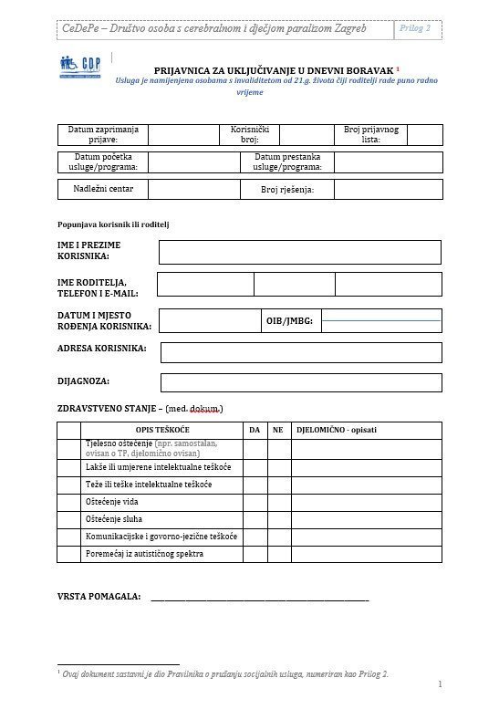 Socijalne usluge | CeDePe Zagreb | Mreža socijalnih usluga